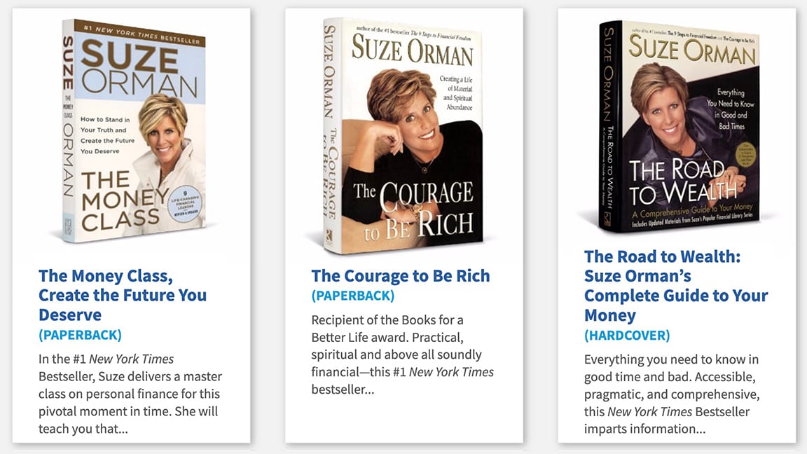 Ask The Sophist: My grandma can't make me read Suze Orman, can she?