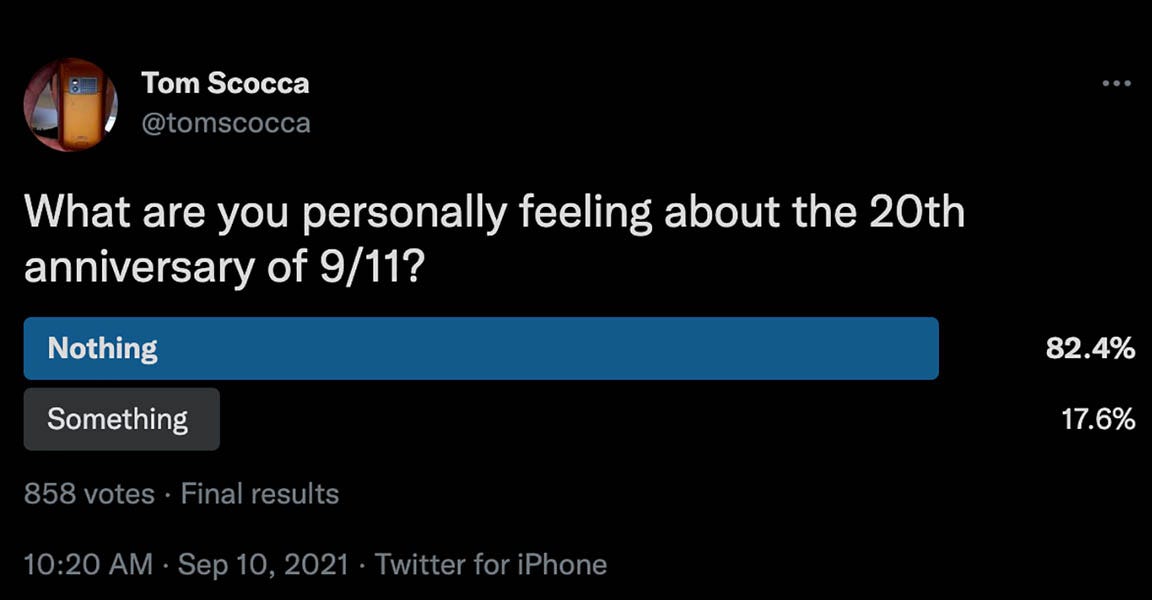 Indignity Vol. 1 No. 18: Never Forget - by Tom Scocca